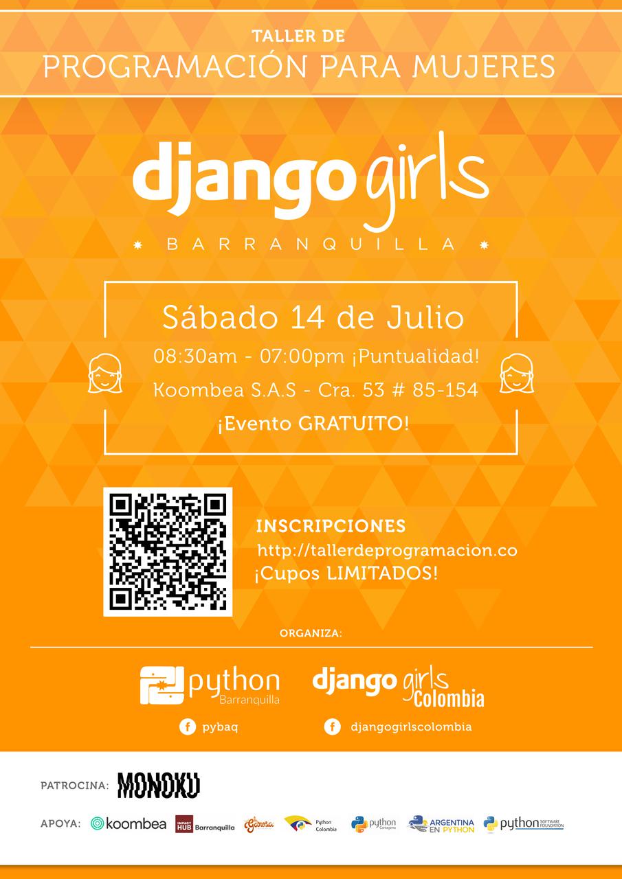 Taller Django Girls en Barranquilla | Argentina en Python